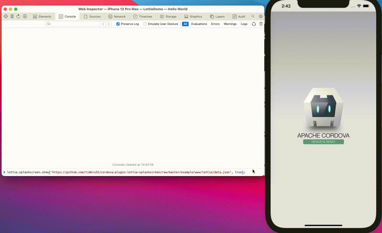 Lottie animation not shown in iOS - works in Android · Issue #322 · timbru31/cordova-plugin ...