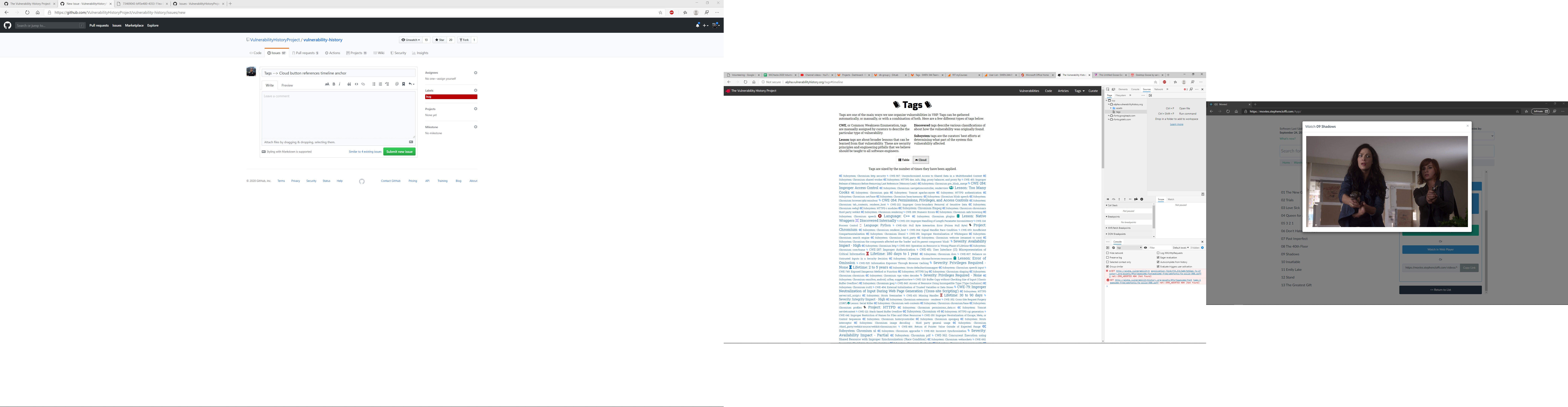 Tags --> Cloud button references timeline anchor · Issue #666 · VulnerabilityHistoryProject ...
