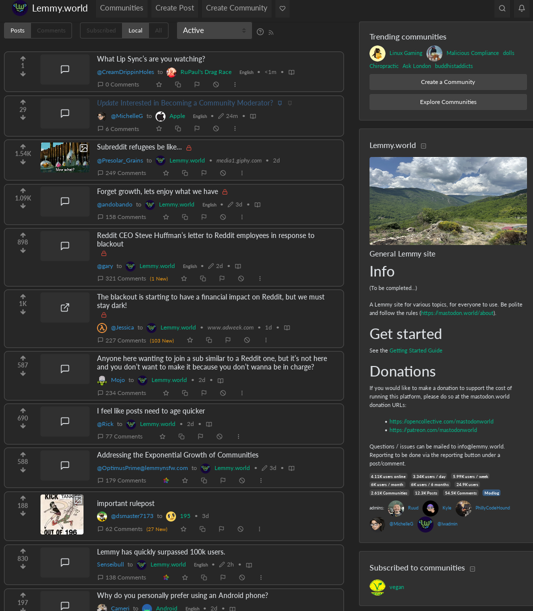 Question: Temperature check on UI reworking · LemmyNet lemmy-ui · Discussion #1494 · GitHub