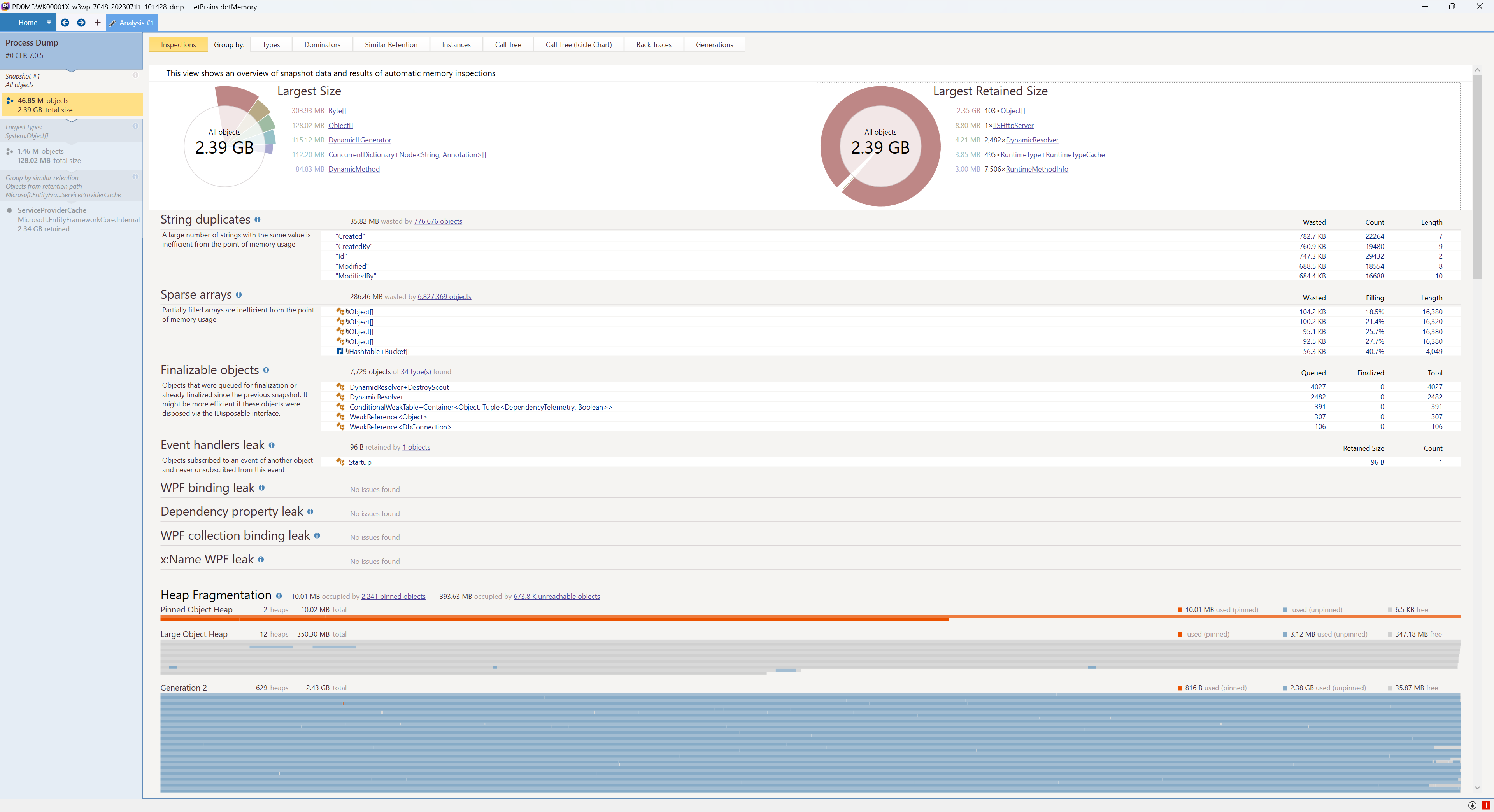 Memory Issue with EF Core 7 DbContext ServiceProviderCache · Issue #31539 · dotnet/efcore · GitHub