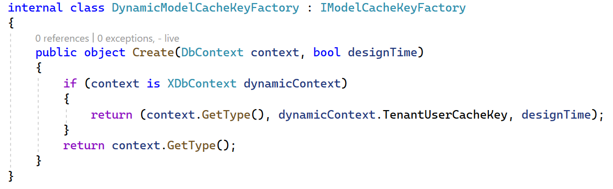 Memory Issue with EF Core 7 DbContext ServiceProviderCache · Issue #31539 · dotnet/efcore · GitHub