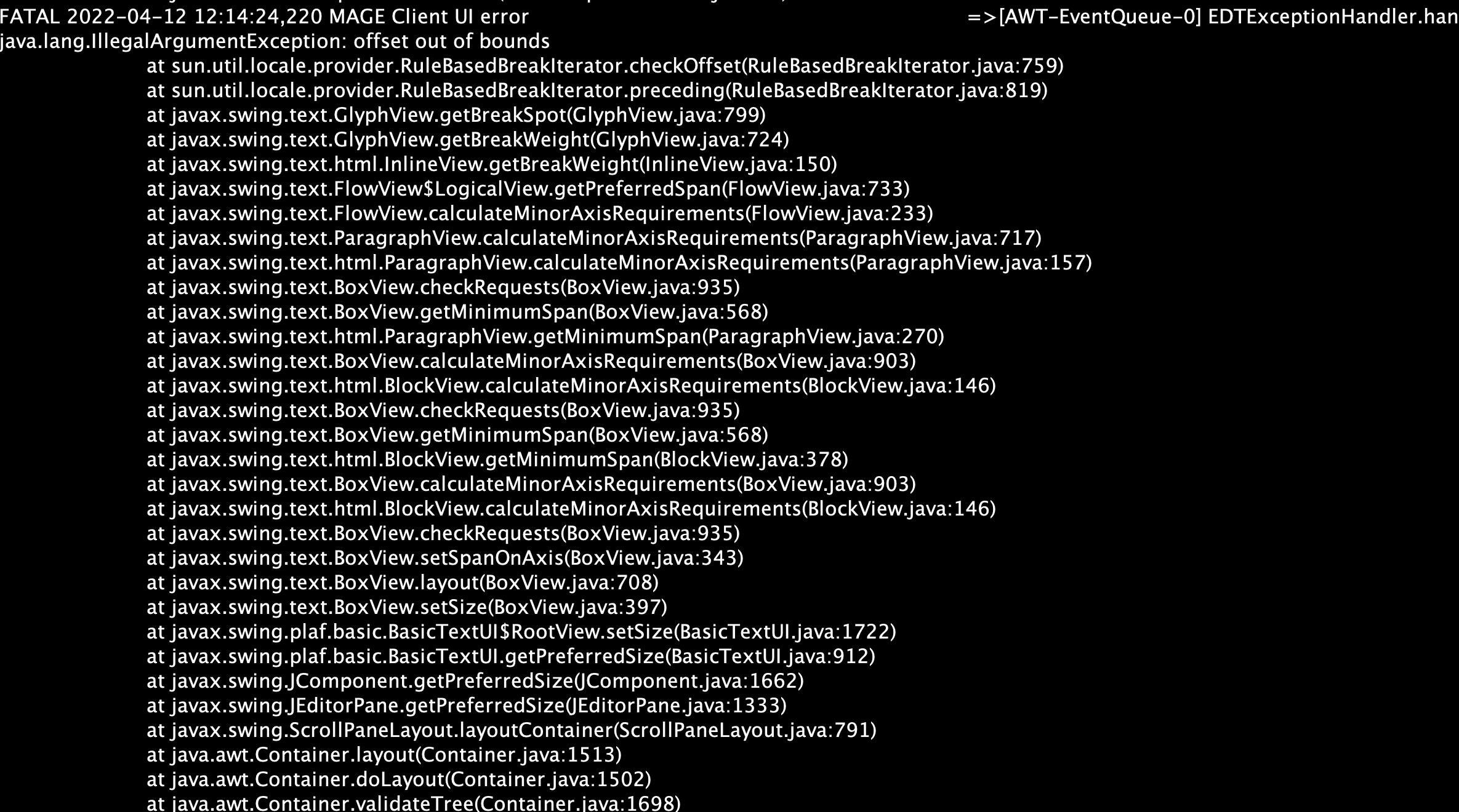 Server's error: offset out of bounds · Issue #8836 · magefree/mage · GitHub