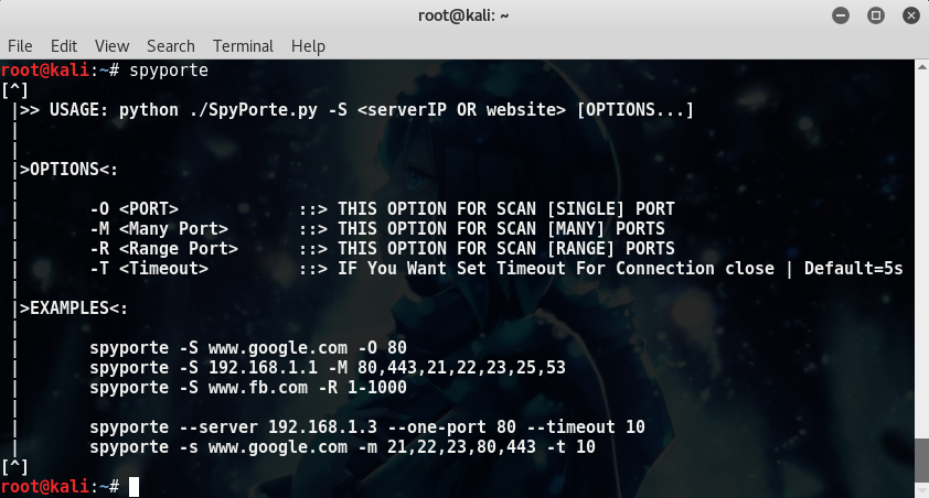 GitHub - scream8888/SpyPorte: advanced port Scanner Tool Write In Python :)