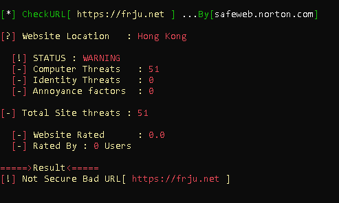 GitHub - aunghtet008900/checkURL-1: Check IF URL Is Secure OR Bad By ...