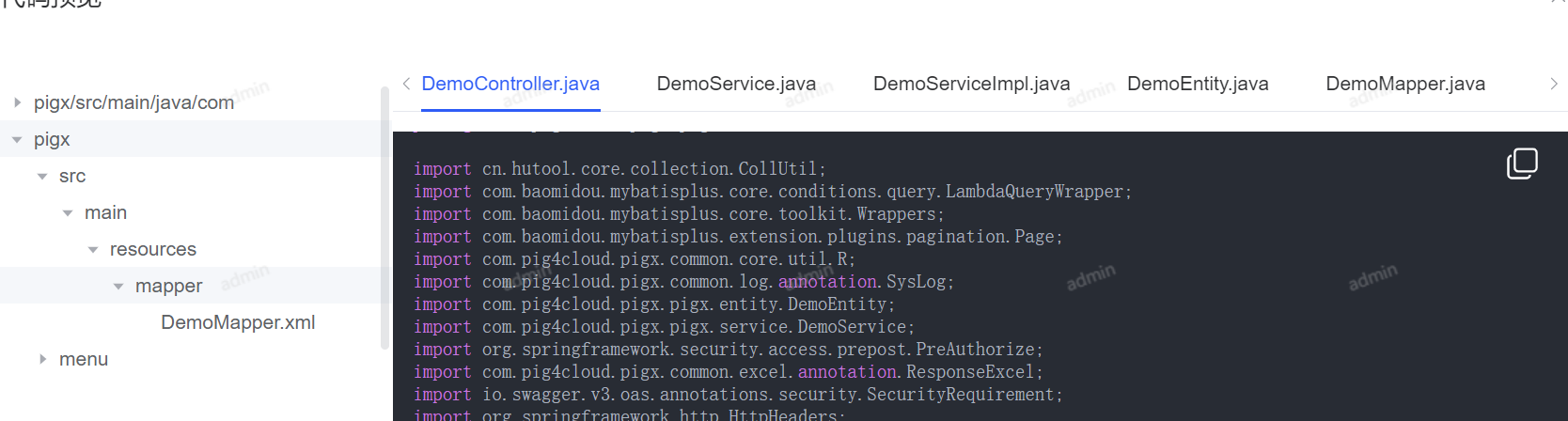 代码生成中没有App.java · Issue #910 · pig-mesh/pig · GitHub
