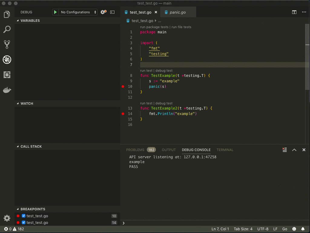 Debugger Local Variables Frozen After Go Panic · Issue 2444 · Microsoftvscode Go · Github