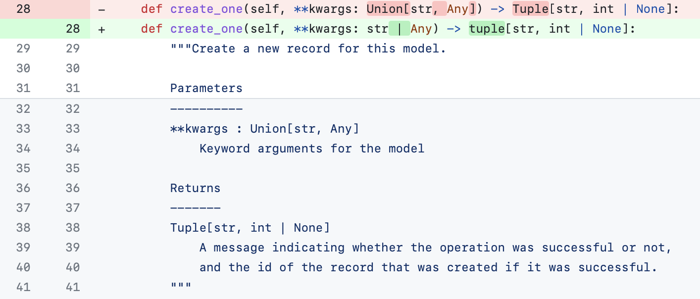 Autofix docstrings with typing changes? · Issue #5541 · astral-sh/ruff · GitHub