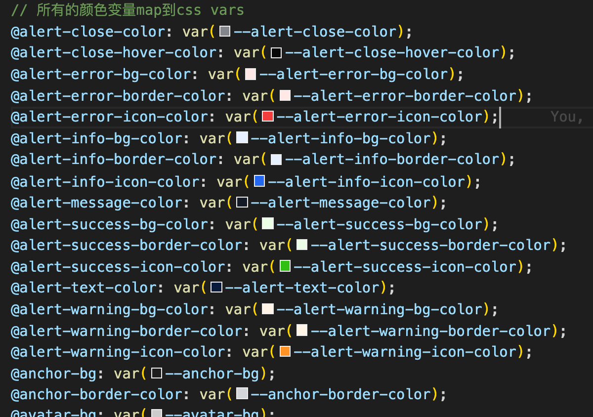 css variables 开放更多变量支持，如背景色变量 · Issue #34349 · ant-design/ant-design · GitHub