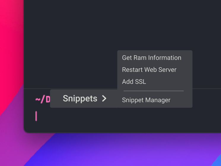 Moving to #625: Snippet manager · Issue #191 · warpdotdev/Warp · GitHub