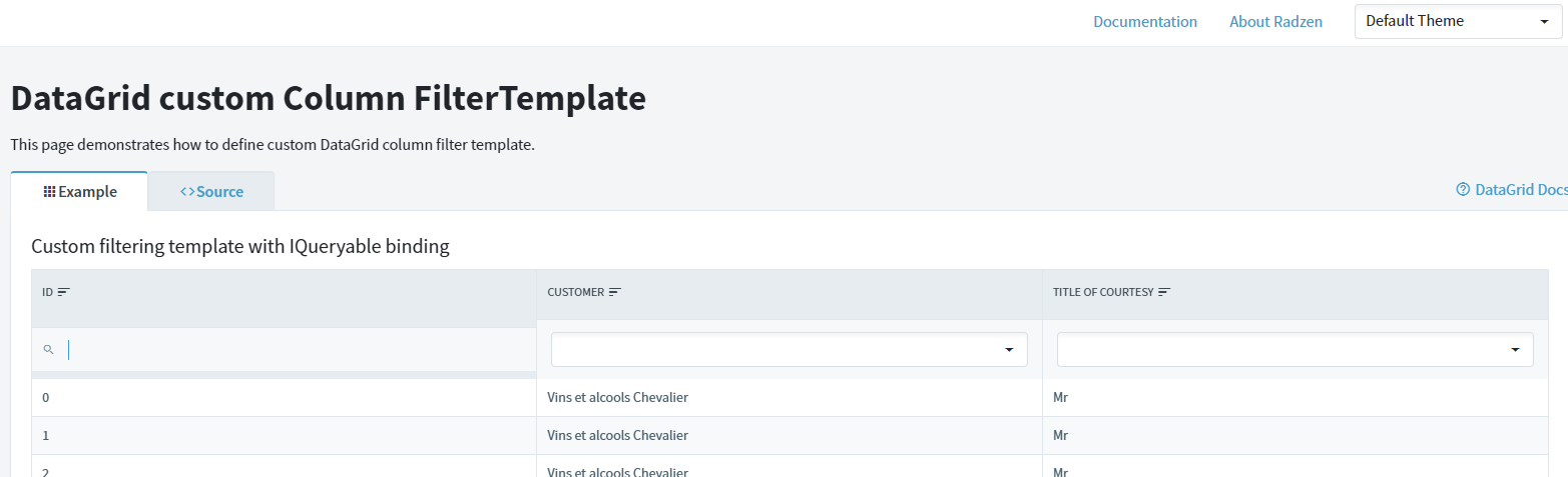 DataGrid Simple Filter layout issue with Default Theme · Issue #362 ...