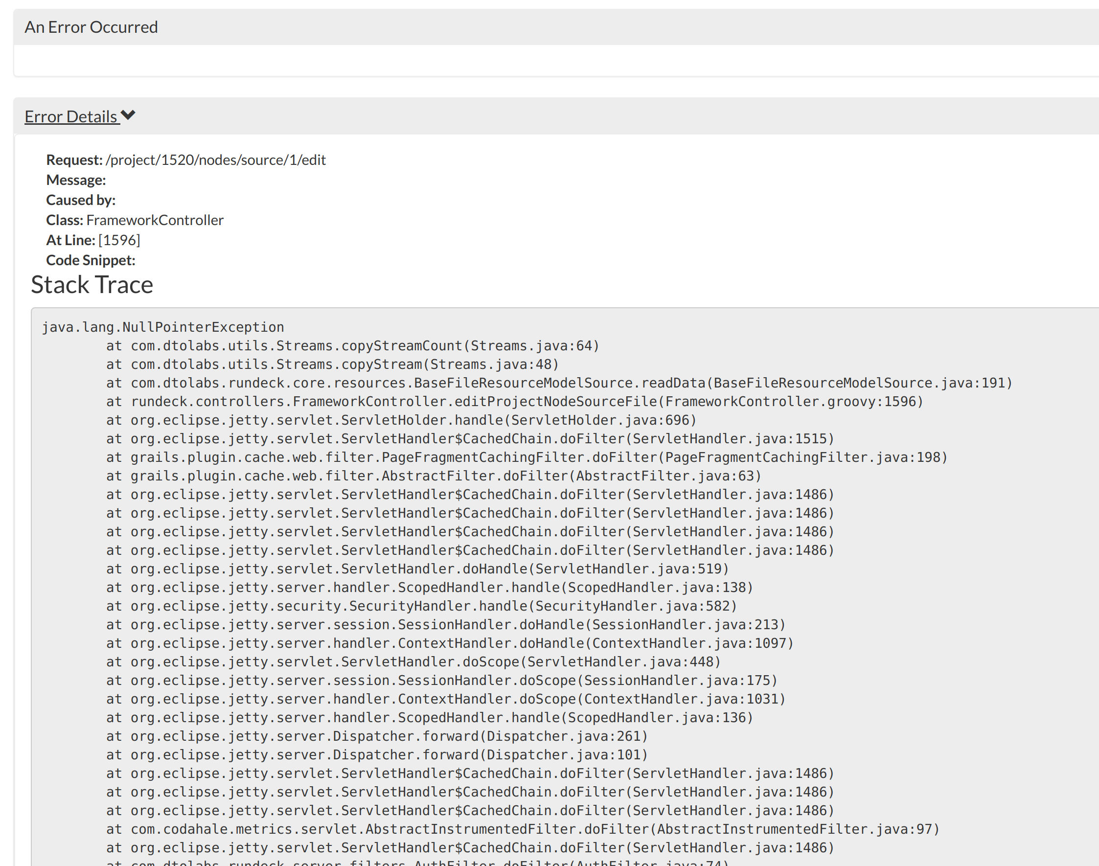 Cannot Create An Empty Resourcesxml File · Issue 3246 · Rundeck