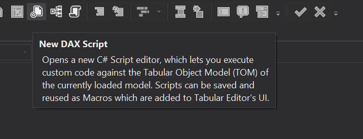 Incorrect tooltip for 'New Dax Script' · Issue #648 · TabularEditor/TabularEditor3 · GitHub