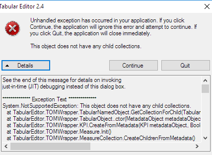 2.4 issue when opening · Issue #74 · TabularEditor/TabularEditor · GitHub
