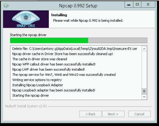 Installing Npcap 0.992 on Windows Server 2012 R2 hangs · Issue #153 · nmap/npcap · GitHub