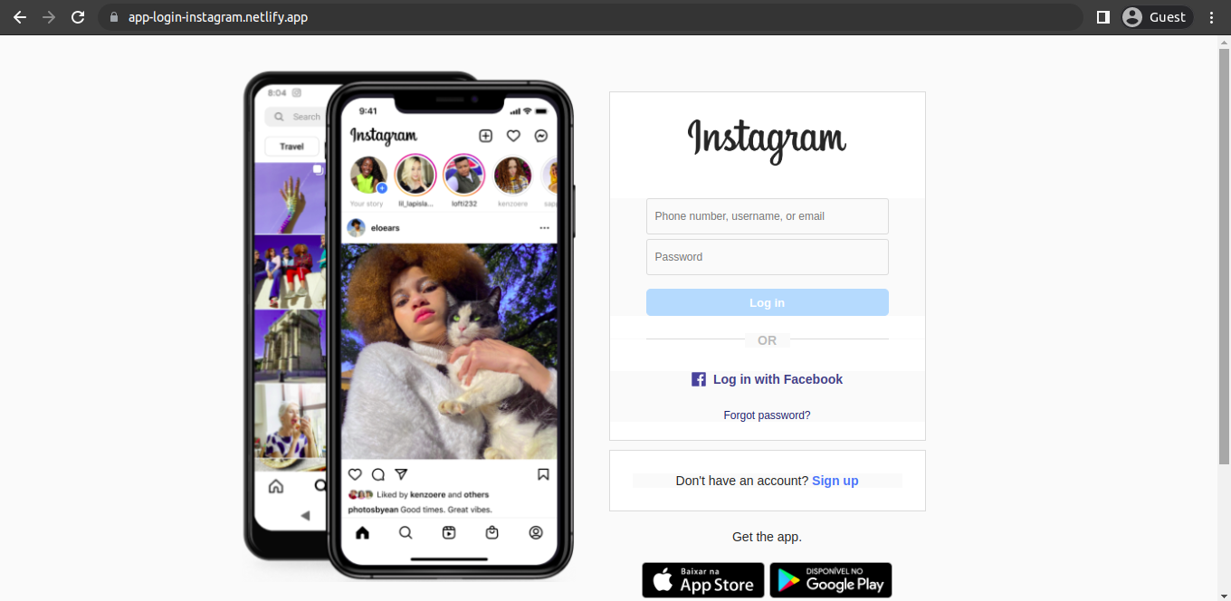 GitHub - DanielSCustodio/clone-home-instagram: Clone da página home do ...