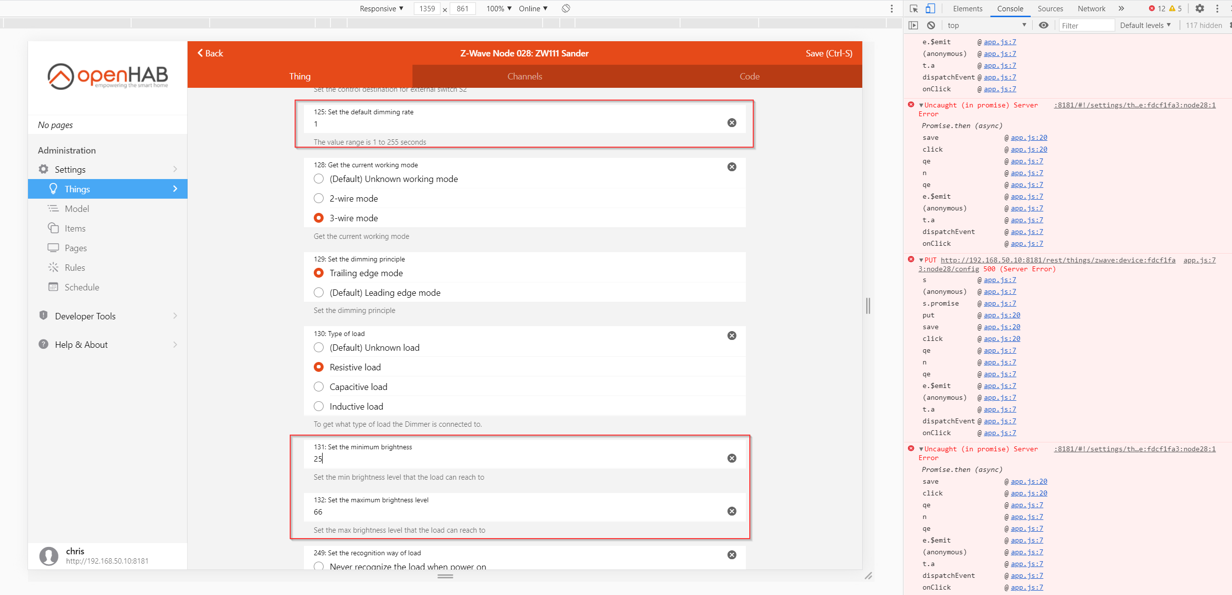 Error while changing z-wave thing parameters · Issue #1761 · openhab/openhab-core · GitHub