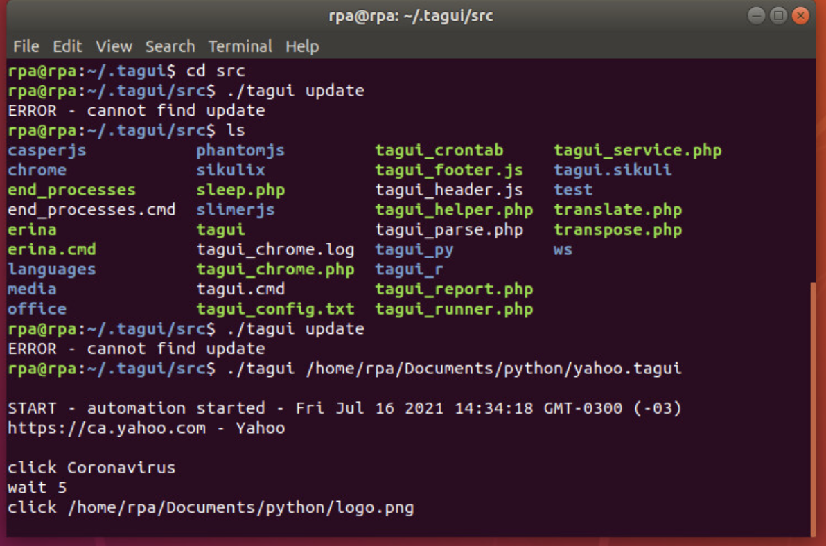 Errors tagui update and always opening headless - may be running from wrong folder · Issue #1079 ...