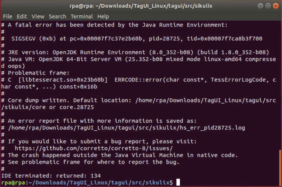 fatal error [tagui] ACTION - read REGION · Issue #1299 · aisingapore/TagUI · GitHub