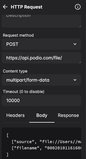 HTTP Request bug Form Data: File not found · Issue #1148 · AutomaApp/automa · GitHub