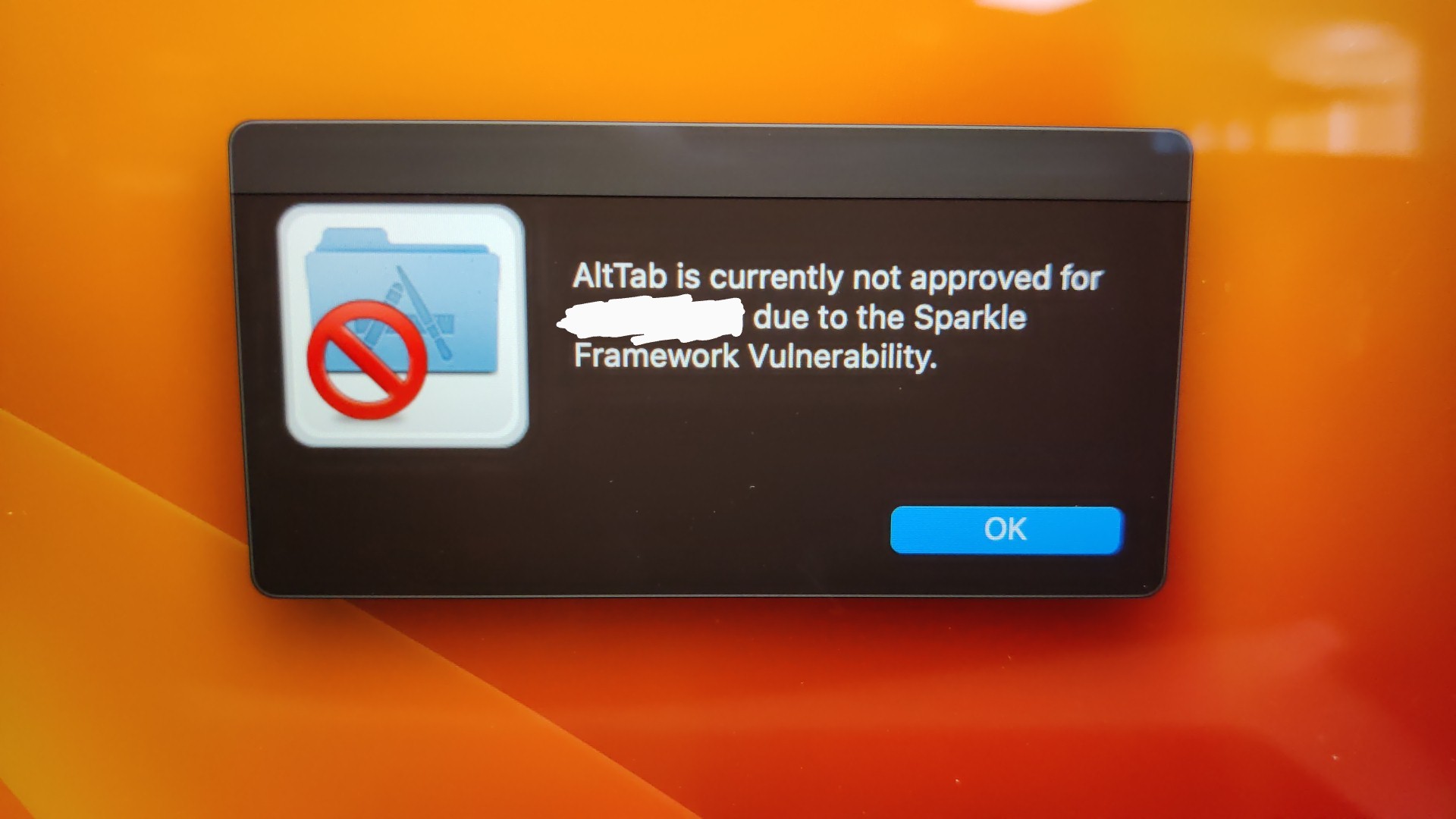 Sparkle Framework vulnerability, failing to start altTab · Issue #2296 · lwouis/alt-tab-macos ...