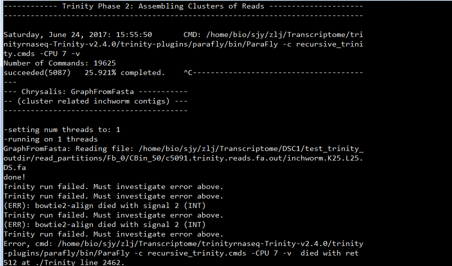errors！！！ · Issue #289 · trinityrnaseq/trinityrnaseq · GitHub