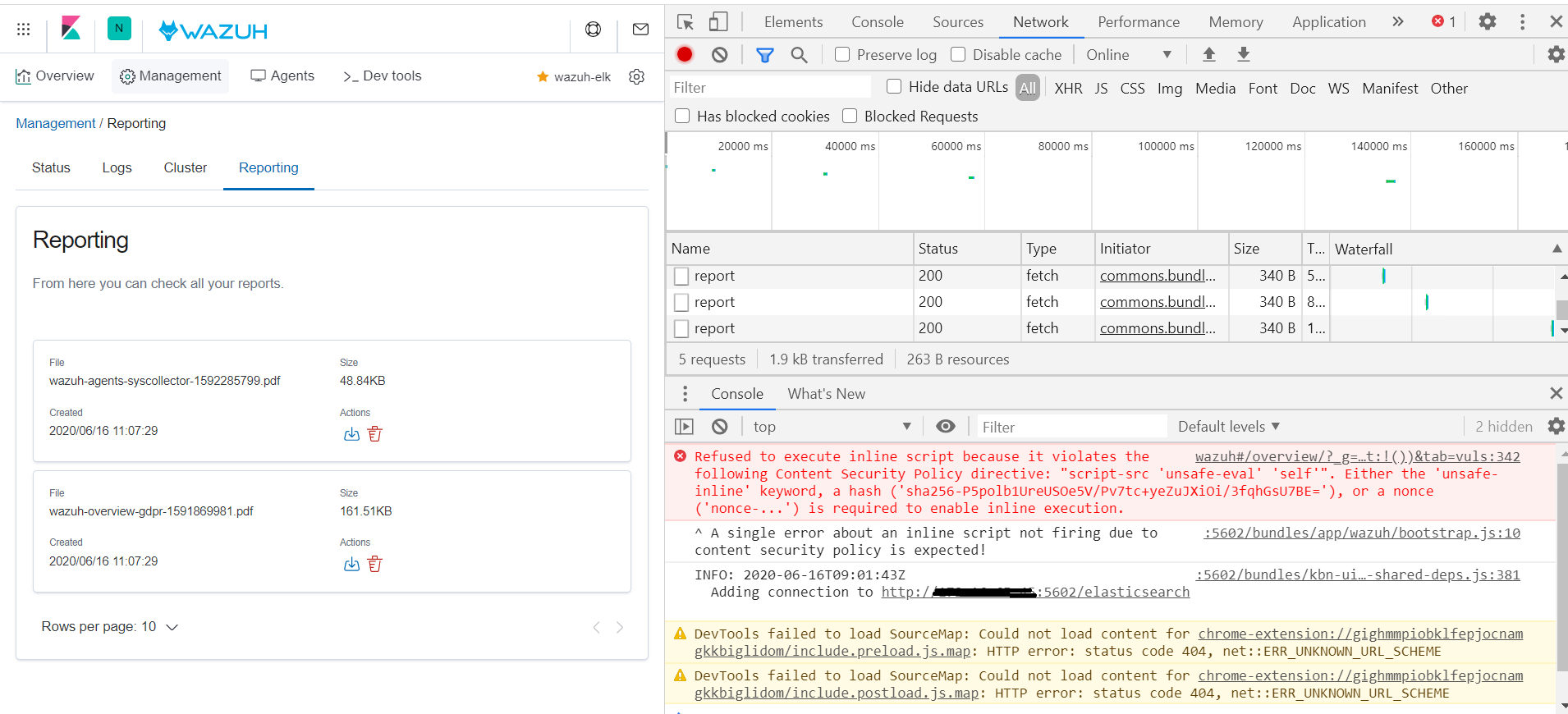 Not able download reports · Issue #2267 · wazuh/wazuh-dashboard-plugins · GitHub