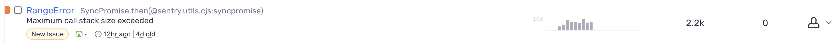 Maximum call stack size exceeded · Issue #5252 · getsentry/sentry-javascript · GitHub