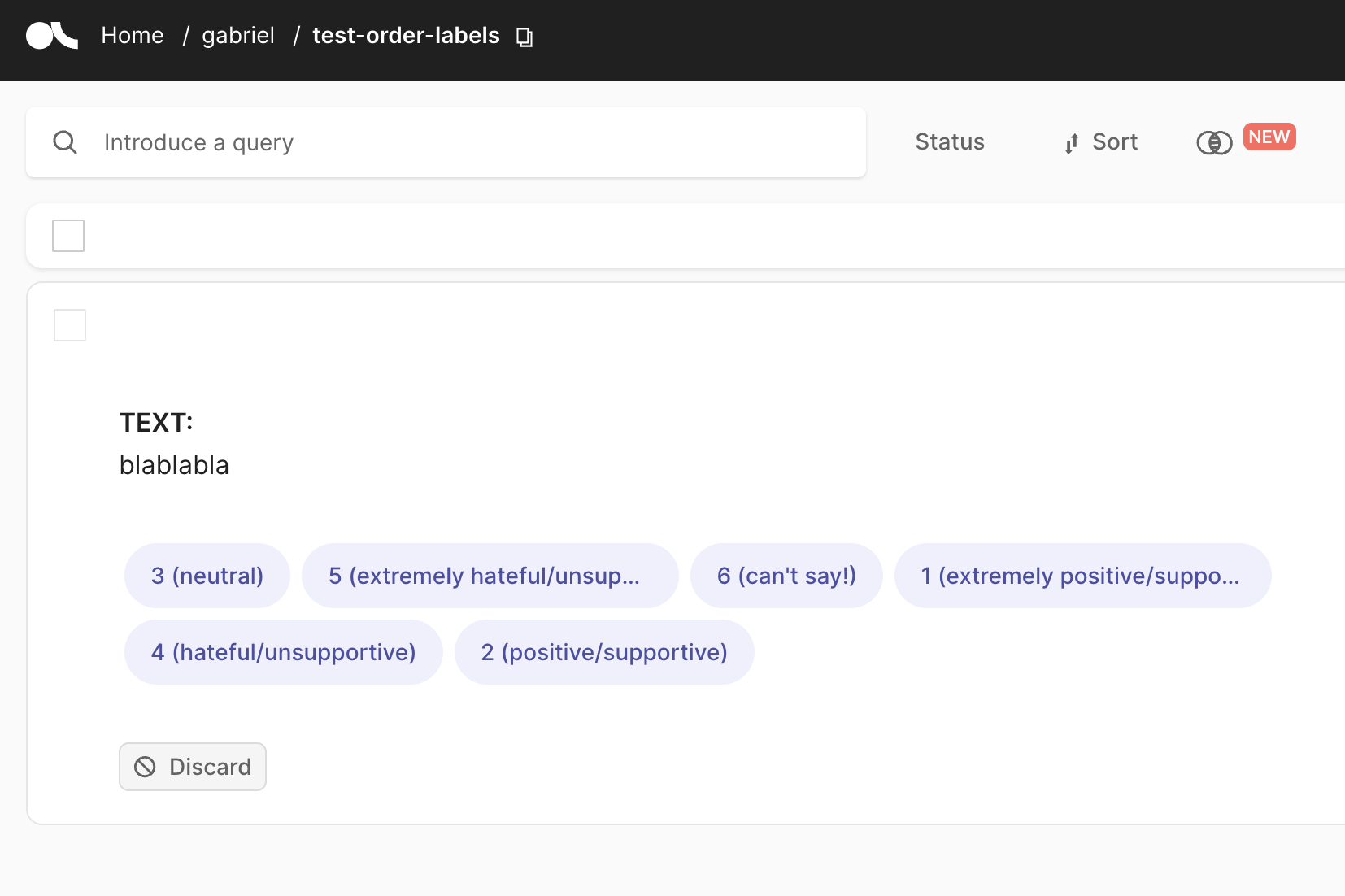 [BUG] `TextClassification` dataset displays the labels in wrong order · Issue #3828 · argilla-io ...
