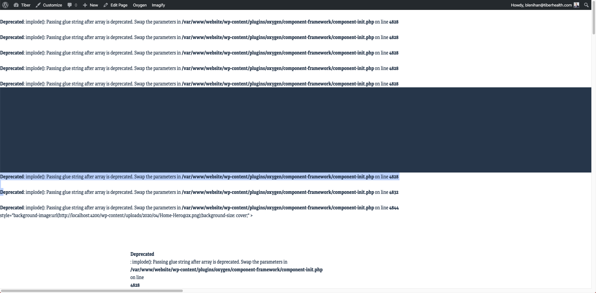 Deprecated: implode(): Passing glue string after array is deprecated · Issue #946 · soflyy ...