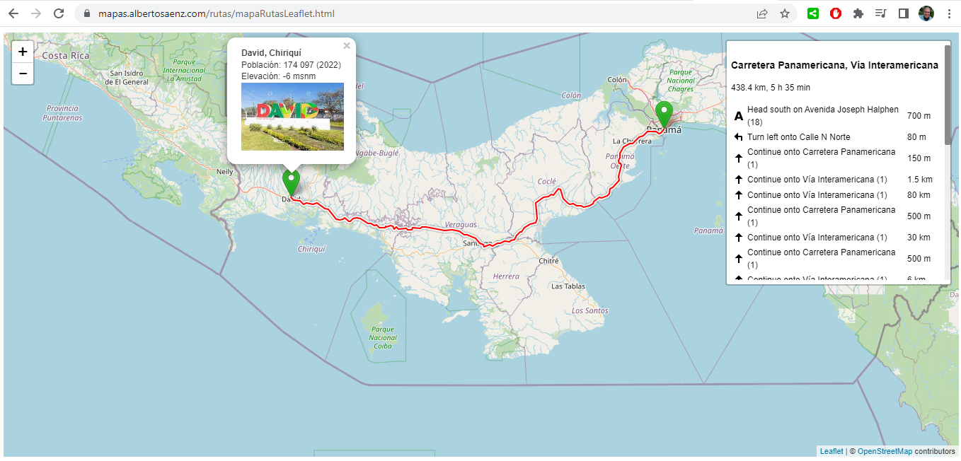GitHub - DaveSV/Rutas-y-Mapas-con-Leaflet: Definición de rutas básica con OSM y Leaflet Routing ...