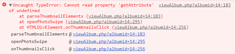 Get PHP interfering with PhotoSwipe · Issue #1461 · dimsemenov/PhotoSwipe · GitHub
