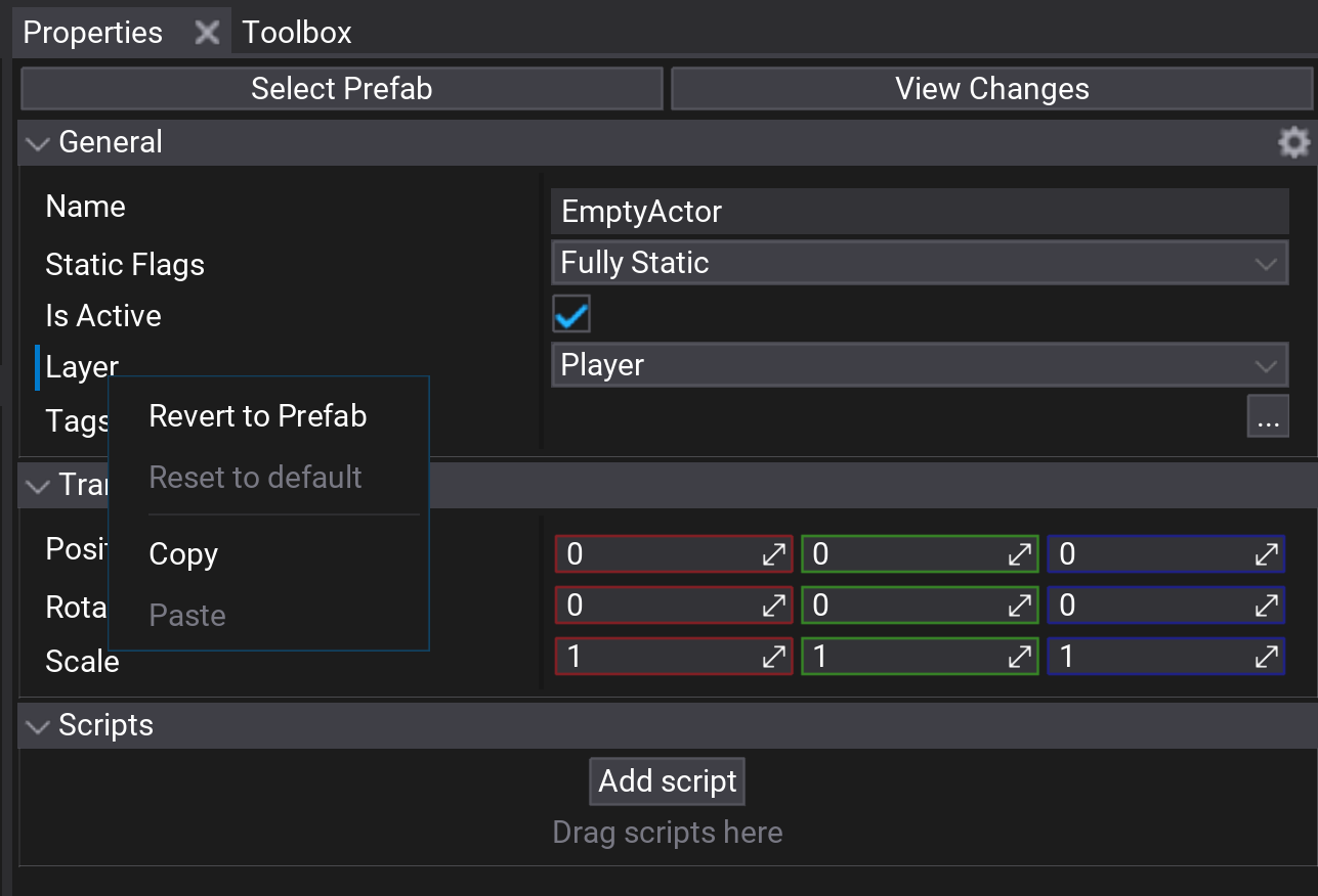 [Feature Request] Apply prefab modification in context menu · Issue #1013 · FlaxEngine ...