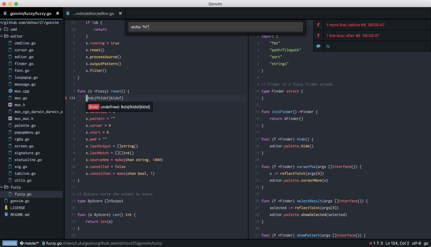 How to make Goneovim look more like Gonvim · Issue #146 · akiyosi/goneovim · GitHub