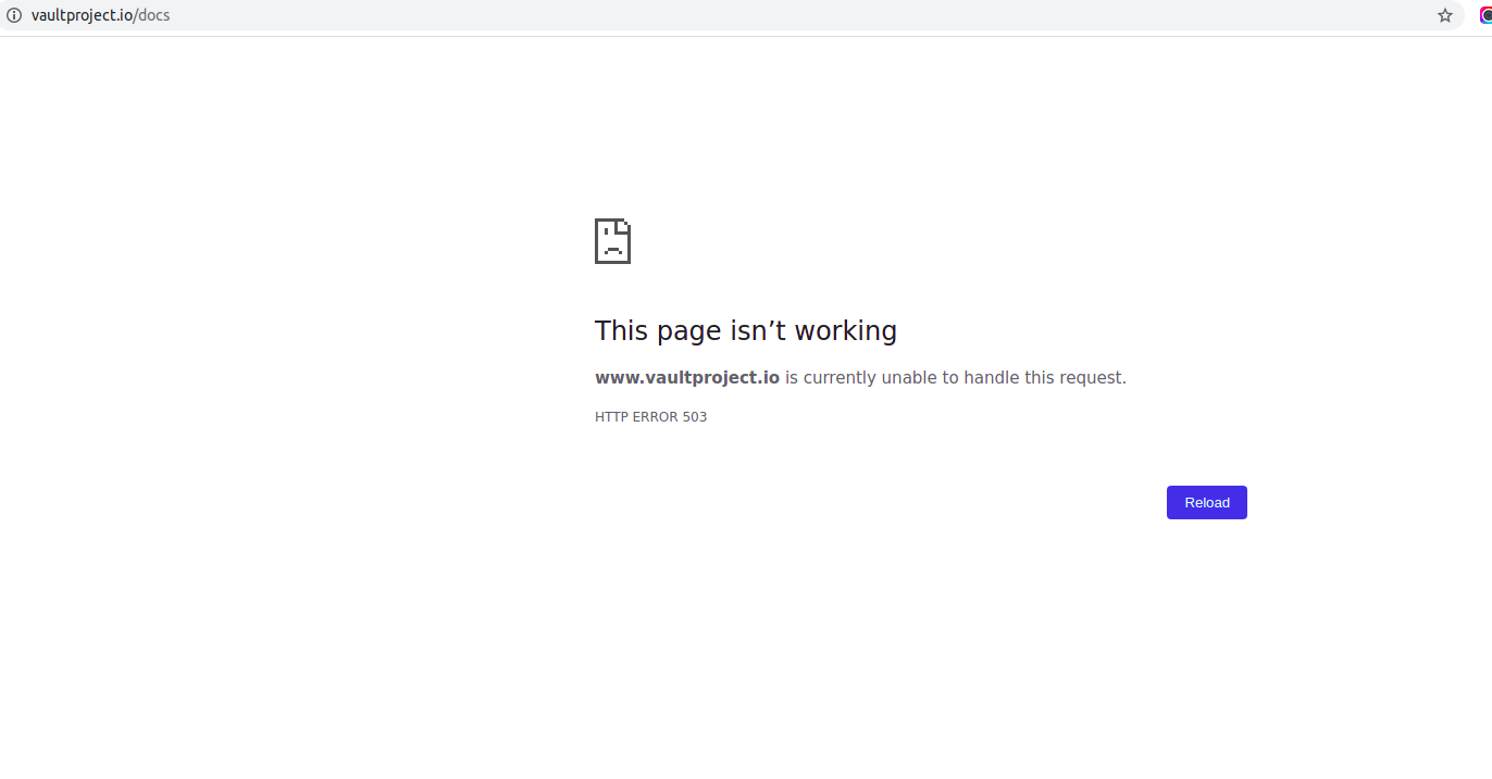 Website Pages Not Working · Issue 9952 · Hashicorp Vault · Github
