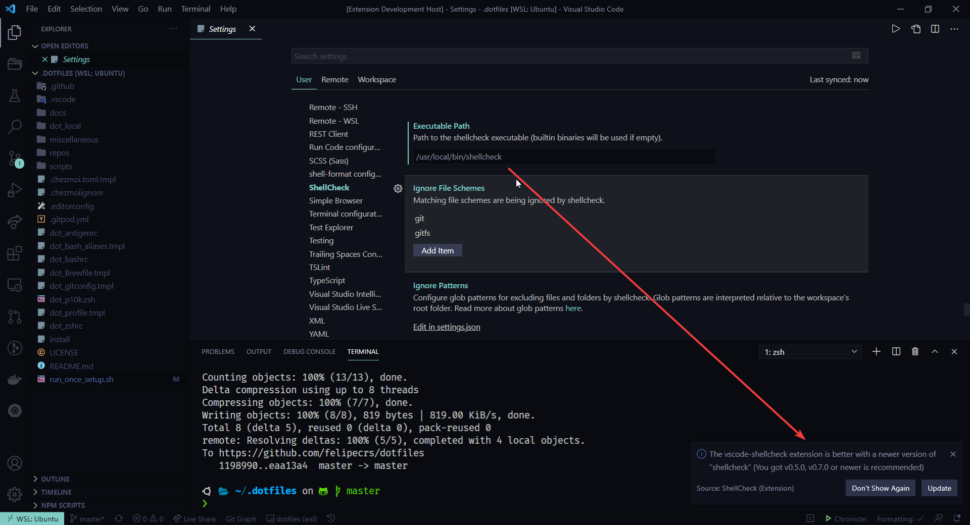 Failed To Run Shellcheck Null Command Failed · Issue 144 · Vscode Shellcheckvscode 7740