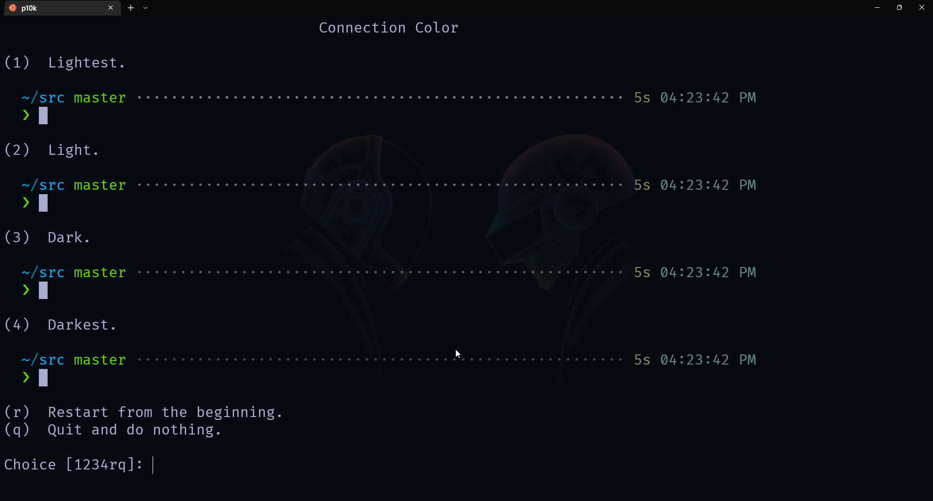 Powerlevel10k dotted lines colors are all the same · Issue #155843 ...