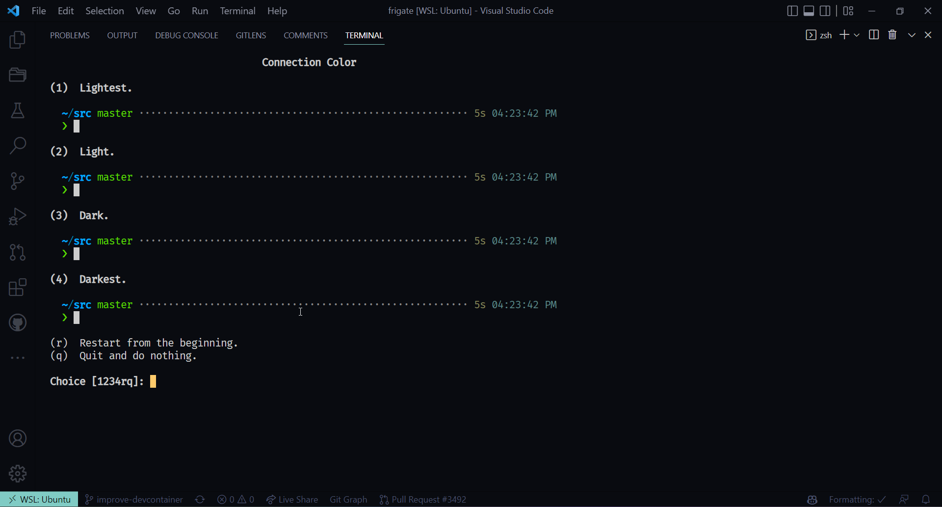 Powerlevel10k dotted lines colors are all the same · Issue #155843 ...