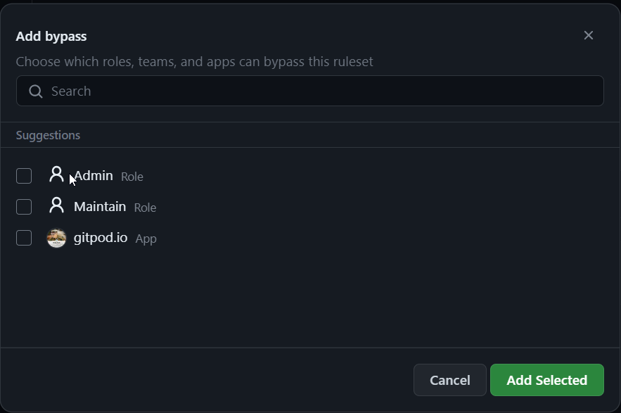 [Feature Request] Allow github actions to bypass branch protection ...