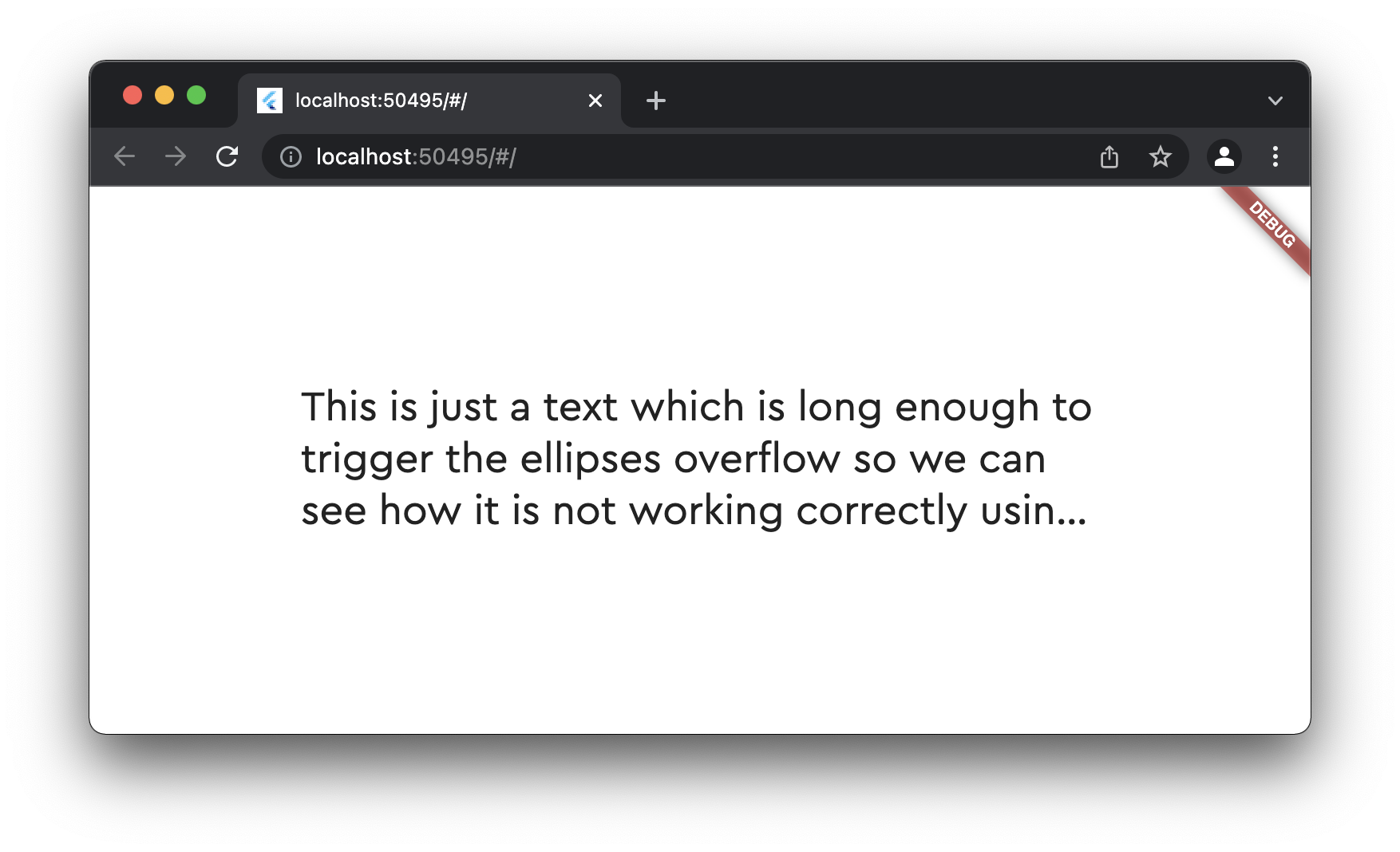 [web] [CanvasKit] Text rendering issue when truncated with ellipses · Issue #99309 · flutter ...