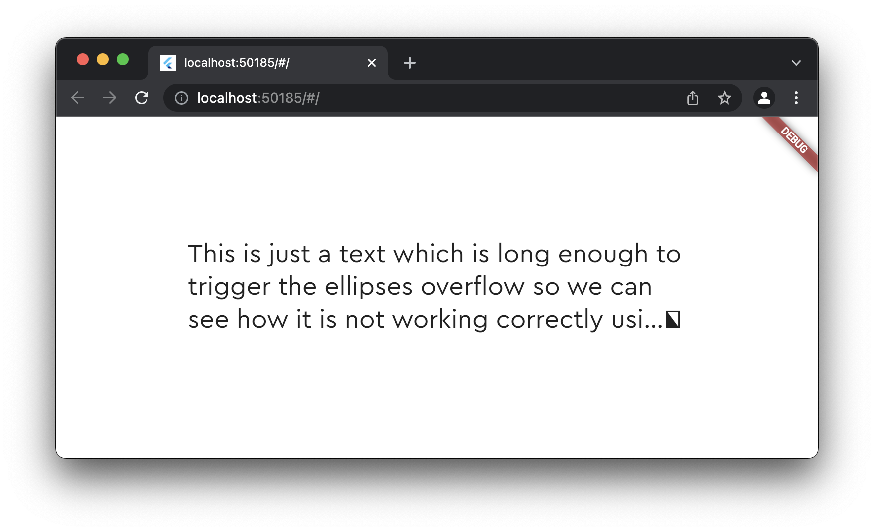 [web] [CanvasKit] Text rendering issue when truncated with ellipses · Issue #99309 · flutter ...