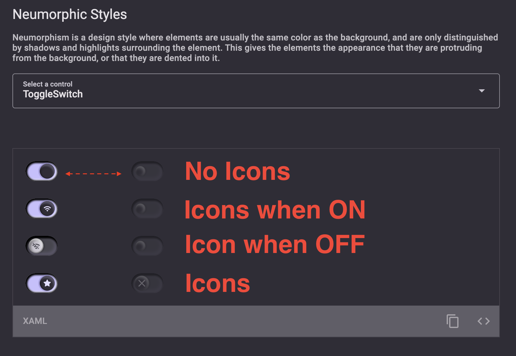 [ShadowContainer][Wasm] Toggle Switch component spacing and labeling · Issue #980 · unoplatform ...