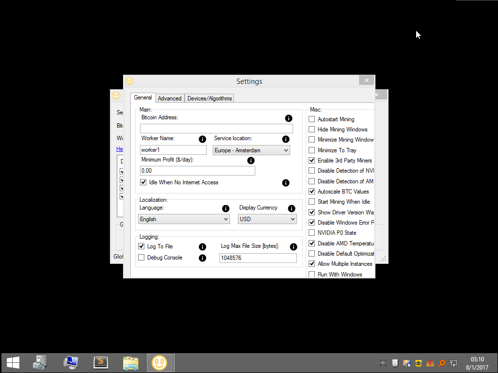 Settings window cropped too small to use at lower resolutions · Issue #105 · nicehash ...