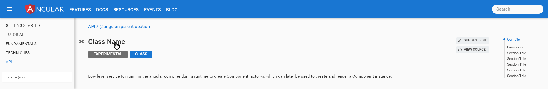 aio + api/docs: header "link" icons overwrite other visual elements · Issue #22131 · angular ...