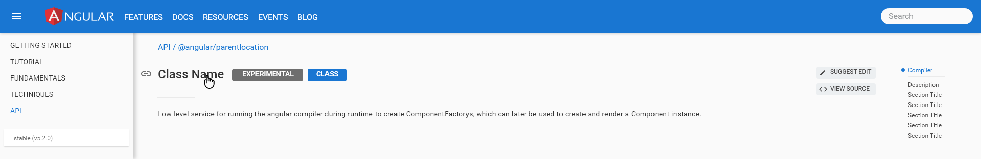 aio + api/docs: header "link" icons overwrite other visual elements · Issue #22131 · angular ...