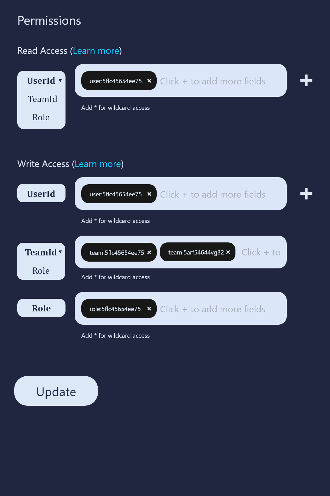 Add Validation in Permission Section of Collection and Document in Console. · Issue #444 ...