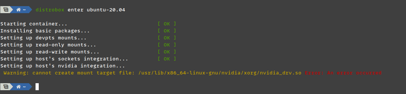 Error Nvidia Is Causing Error When Entering Into The Container · Issue 1030 · 89luca89