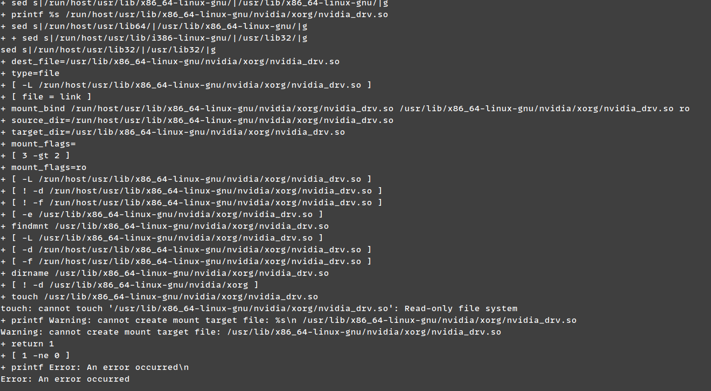 Error Nvidia Is Causing Error When Entering Into The Container · Issue 1030 · 89luca89