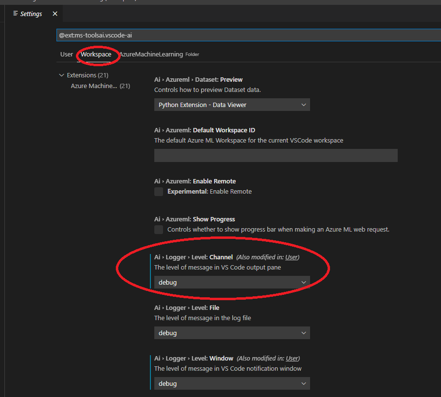 workspace was not listed · Issue #854 · microsoft/vscode-tools-for-ai ...
