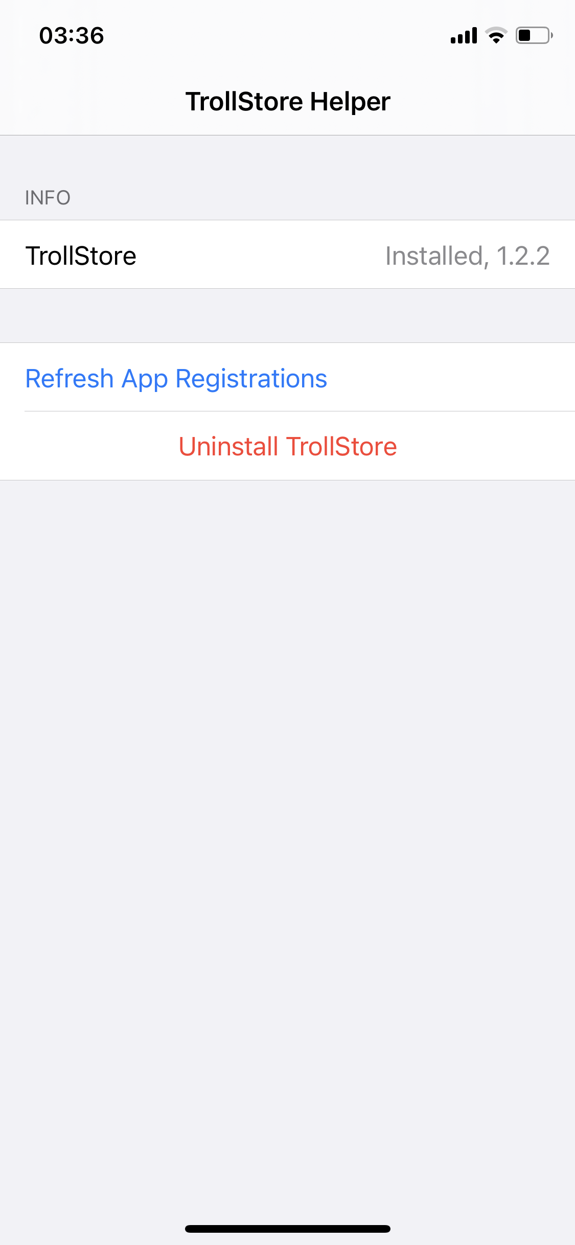 Install error 167 · Issue #313 · opa334/TrollStore · GitHub
