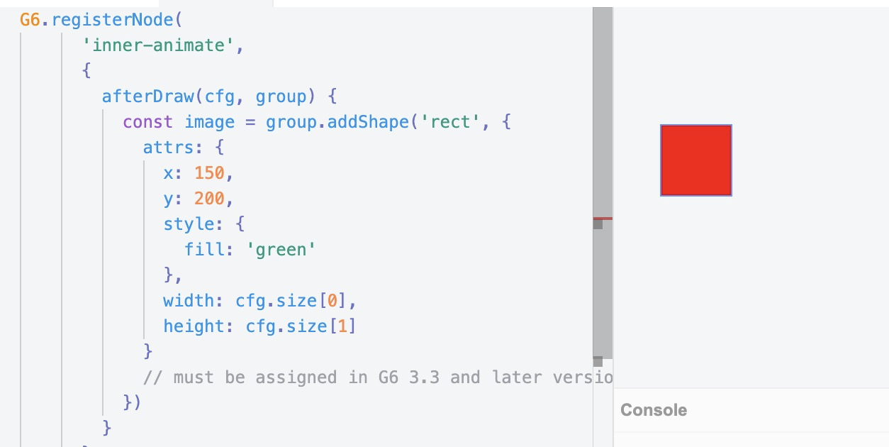 自定义节点时，扩展rect，afterDraw无法group.addShape，rect类型节点 · Issue #2618 · antvis/G6 · GitHub
